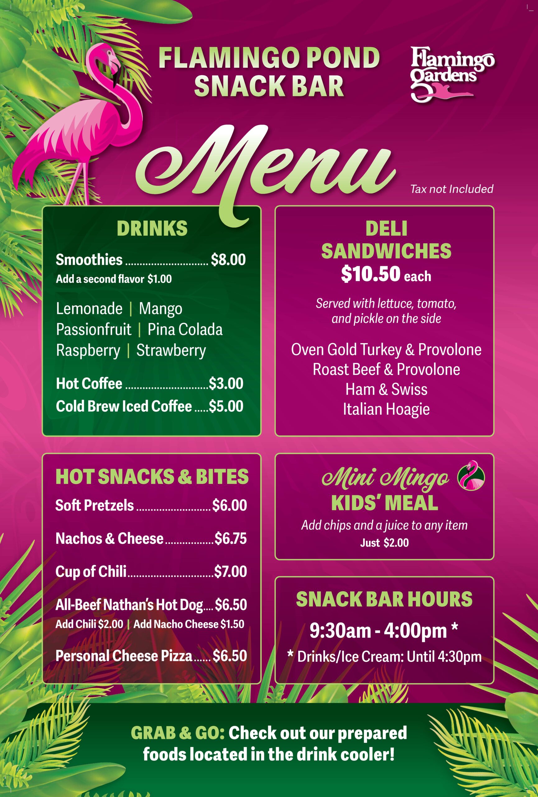 XMAS MENUS - Flamingo Gardens